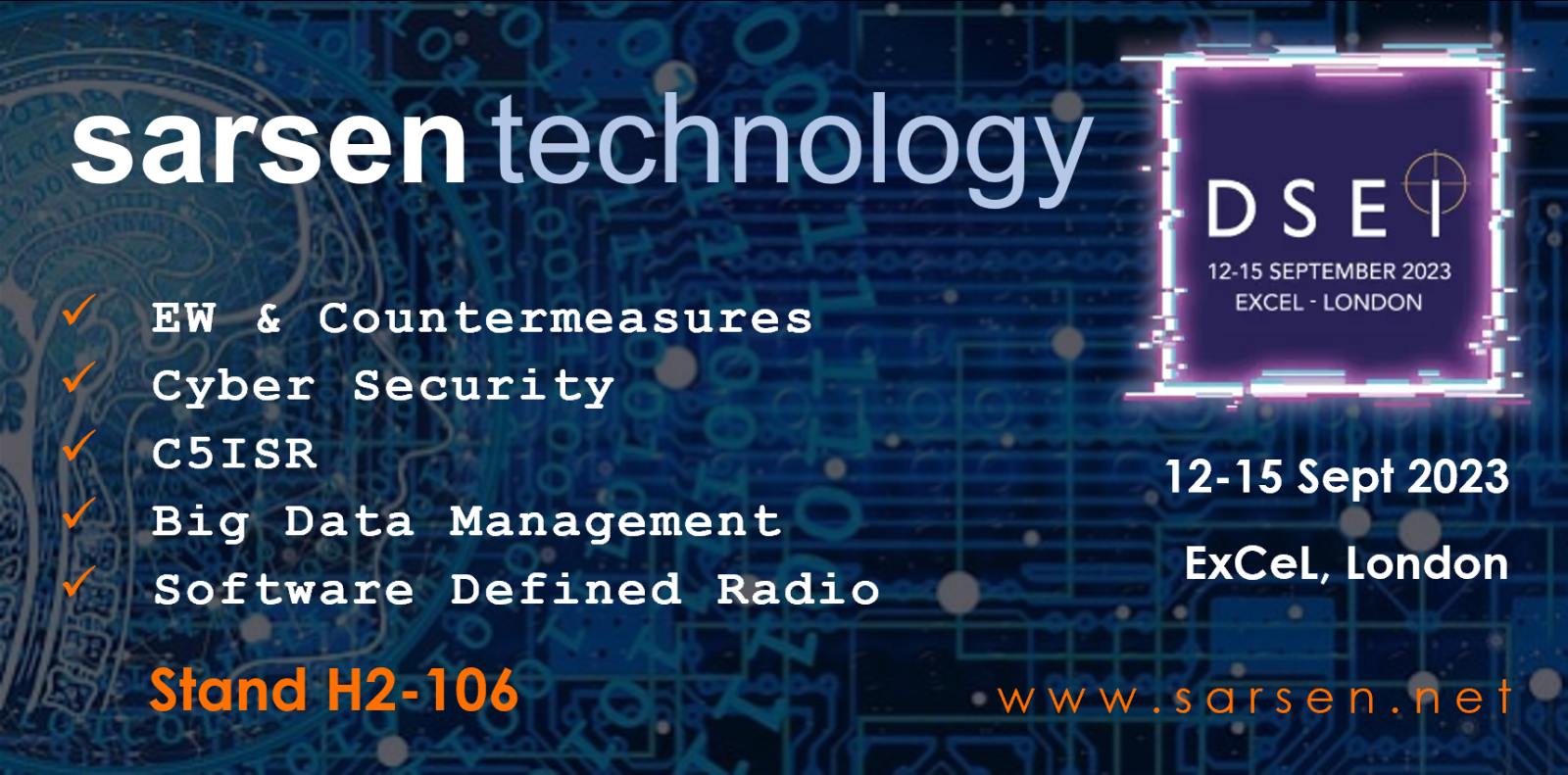 DSEI 2023 - What to See at the Show - Sarsen Technology